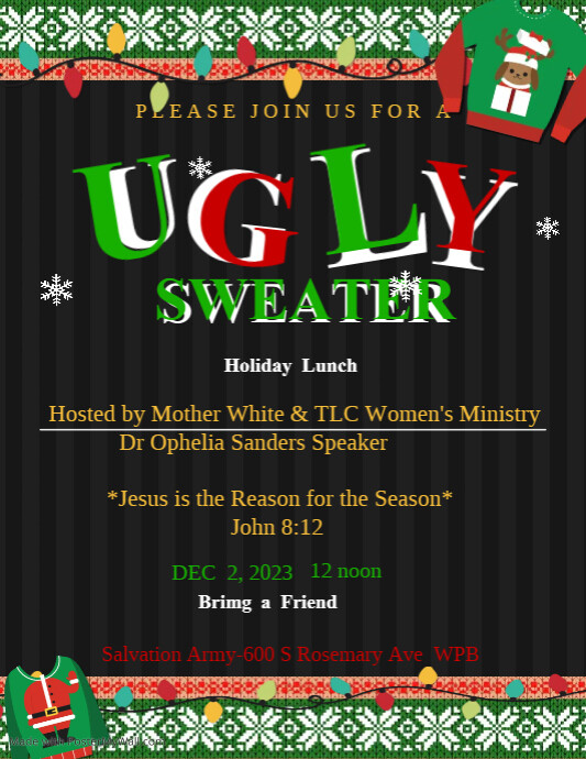 TLC Dec Women's Ministry | PosterMyWall