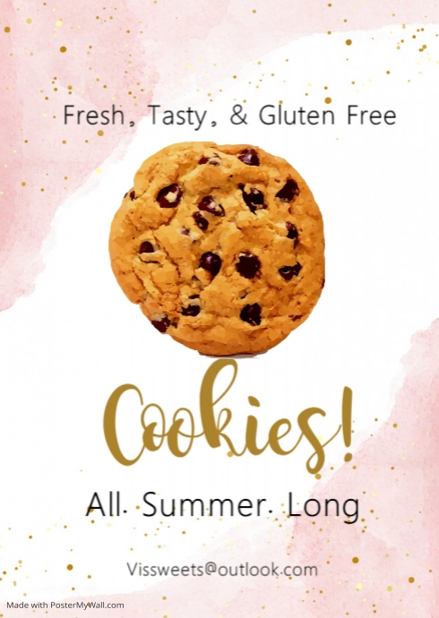 Copy of Vi's Cookies Poster | PosterMyWall