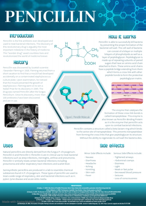 C4 Penicillin Poster | PosterMyWall