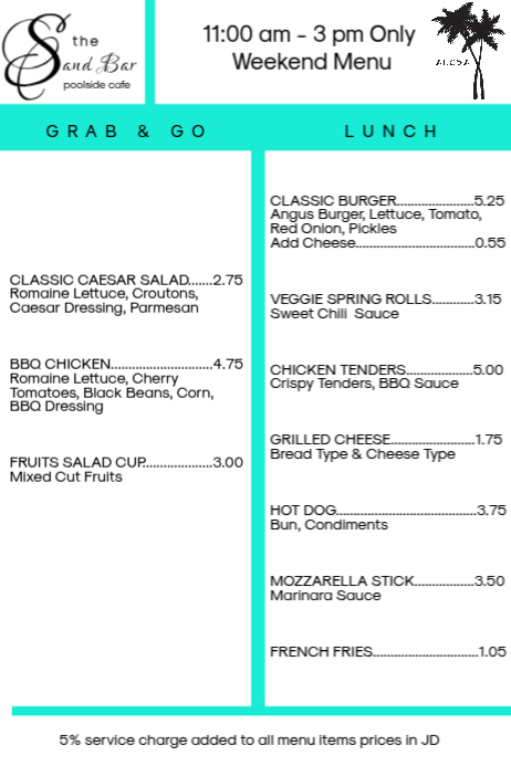 WEEKEND MENU | PosterMyWall