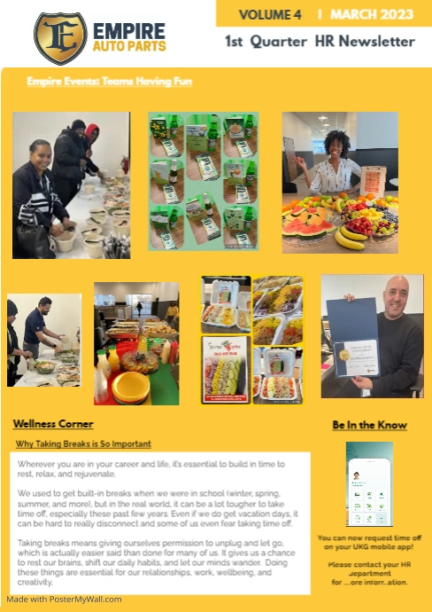 Copy of Yellow Custom Newsletter Page Template (3) | PosterMyWall