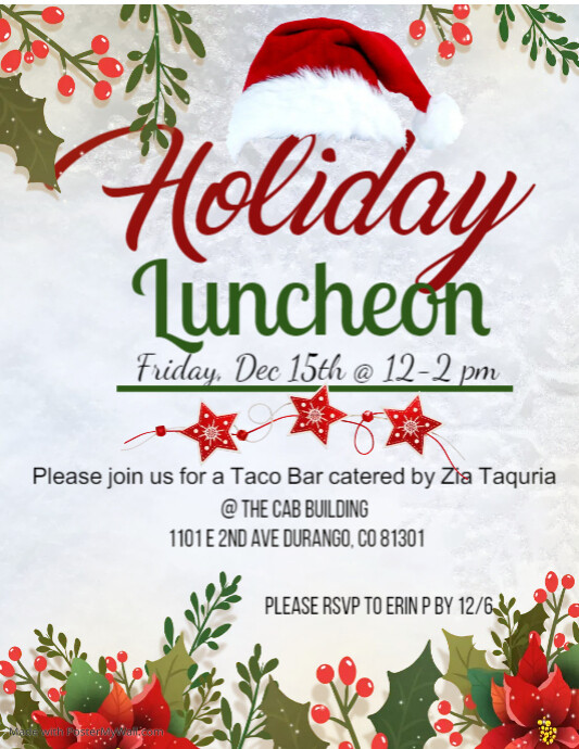 Christmas, luncheon | PosterMyWall