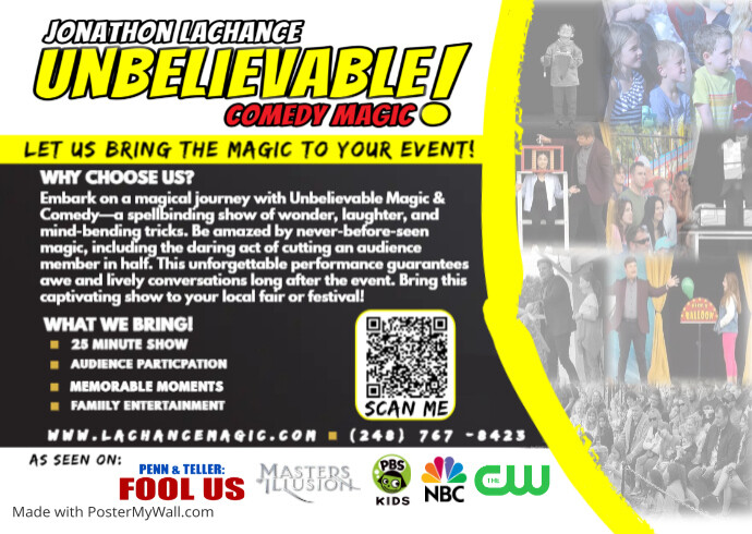 Unbelievable Magic Post Card | PosterMyWall