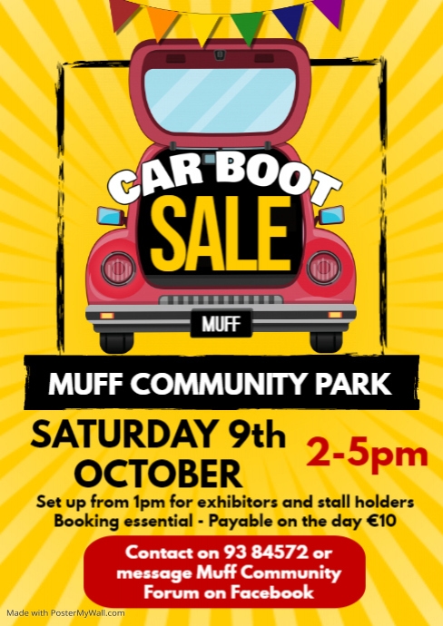 Copy of Copy of Copy of Car Boot Sales Poster Flyer Template | PosterMyWall