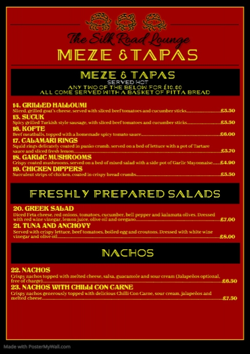 Menu Page 3 | PosterMyWall