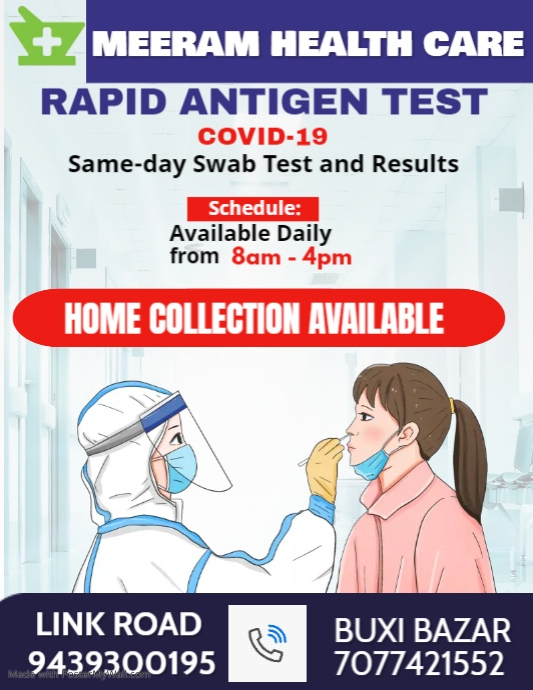 Copy of Swab Test | PosterMyWall