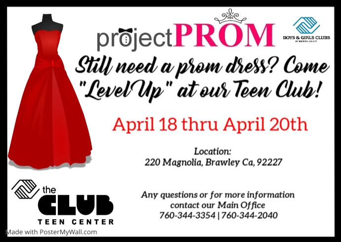 Prom dress drive giveaway sorority fundraiser | PosterMyWall