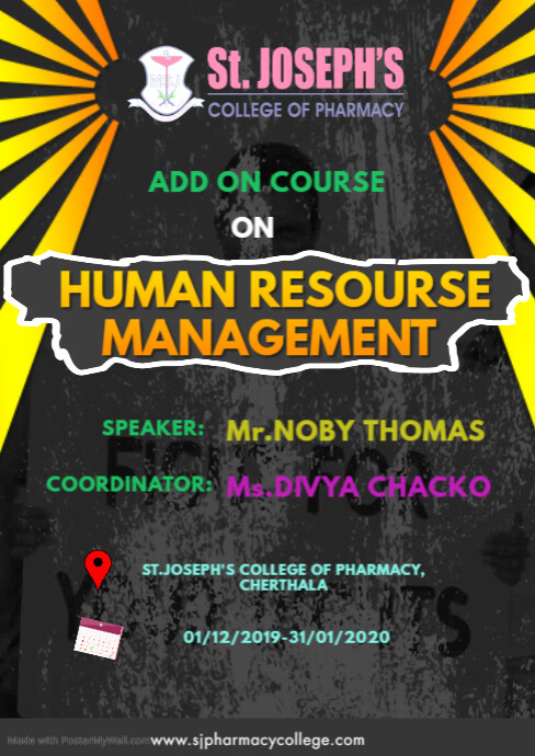 Copy of HUMAN RESOURSE MANAGEMENT | PosterMyWall