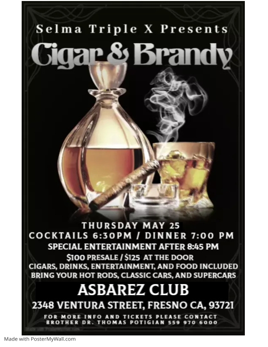 Cigar Night 2023 | PosterMyWall