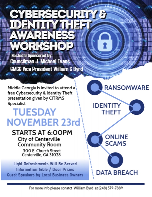 Copy of Cyber Security Awareness Flyer | PosterMyWall