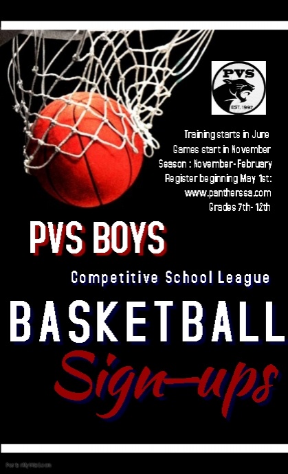 PVS Basketball Sign ups | PosterMyWall