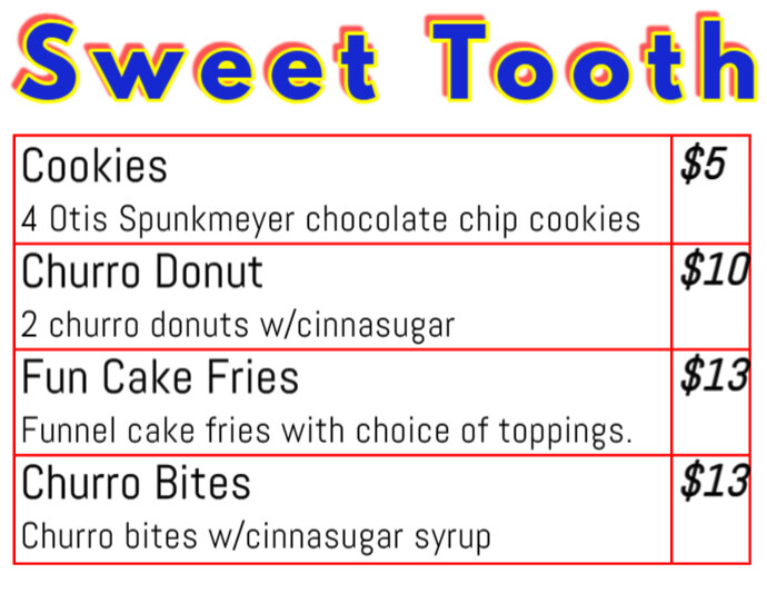 Copy of sweet tooth pixie, fun.churros (2) | PosterMyWall