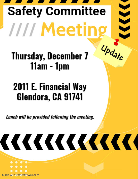 Time Update for JATC Mtg Safety Committee Meeting | PosterMyWall