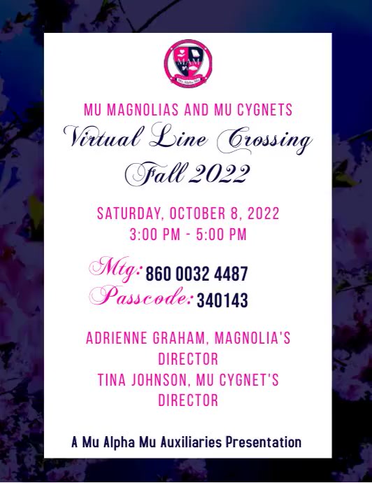 Mu Magnolias and Cygnets Crossing 2022 | PosterMyWall