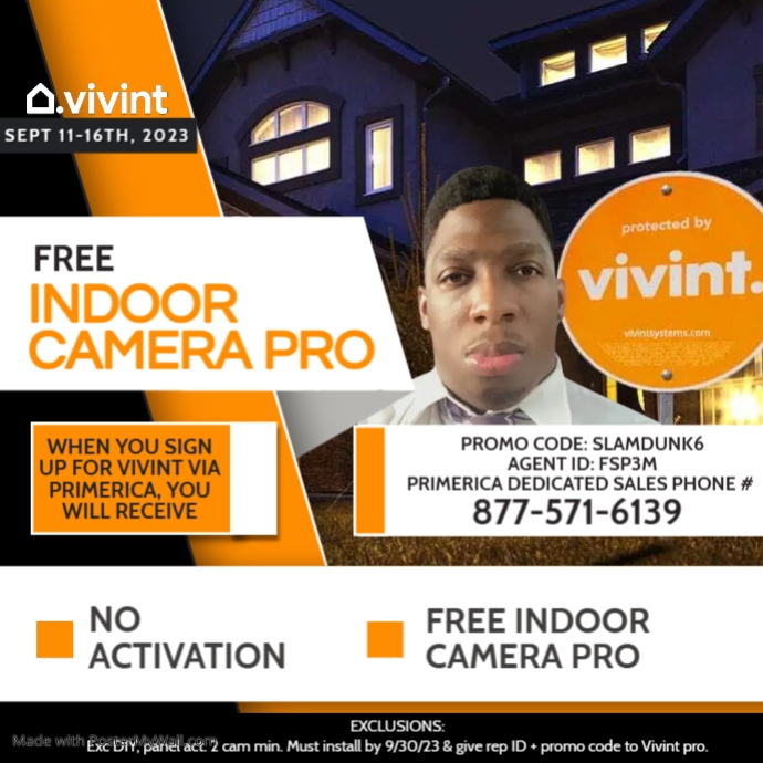 GABE'S VIVINT PROMO JULY | PosterMyWall