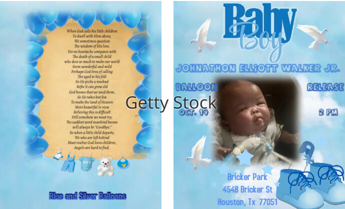 Baby Design Obituary | PosterMyWall