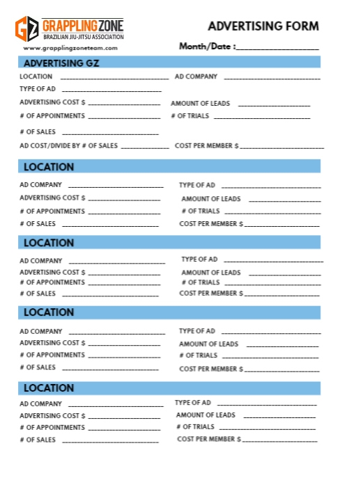Copy of Retail Order Form Printable Template | PosterMyWall