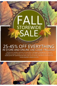 Fall Sale Poster Template | PosterMyWall