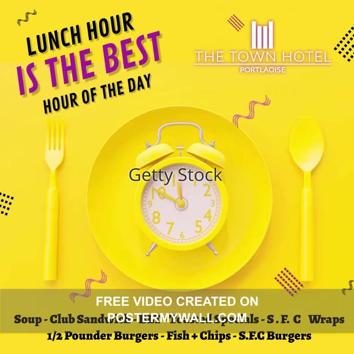 Copy of Lunch Hour is the best hour of the day | PosterMyWall