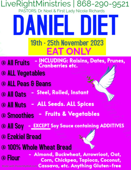 Daniel Fast - LET'S EAT | PosterMyWall