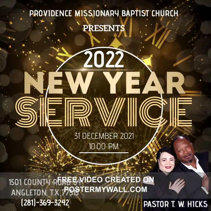 Copy of CHURCH NEW YEARS SERVICE ONLINE | PosterMyWall