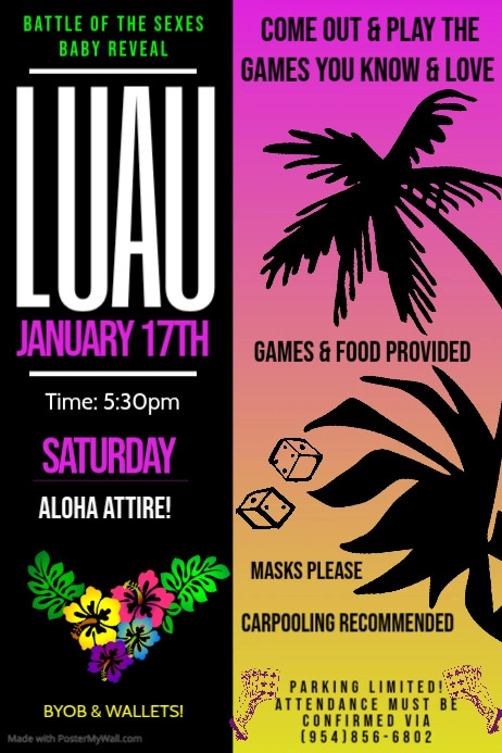 Copy of Luau Party Poster | PosterMyWall