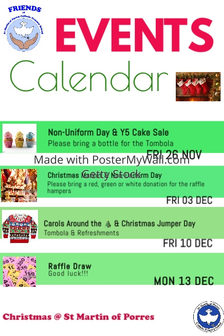 Copy of Calendar Upcoming Events Dates List Club Ad | PosterMyWall