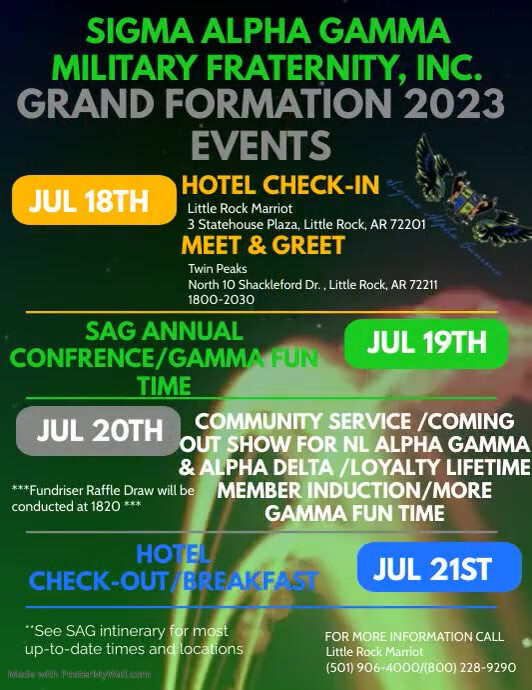 Copy of SAG Grand Formation Flyer 2 | PosterMyWall