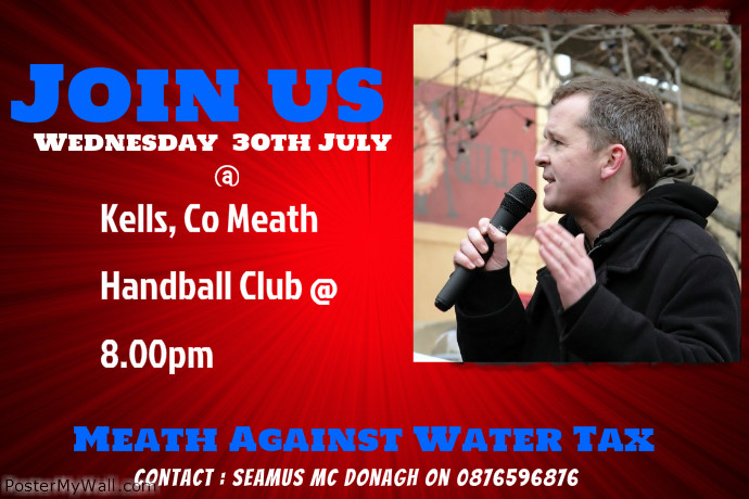 Meath Against Water Charges | PosterMyWall