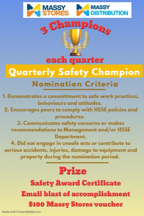 Safety Champion | PosterMyWall