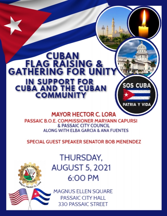 CUBAN FLAG RAISING FLYER | PosterMyWall