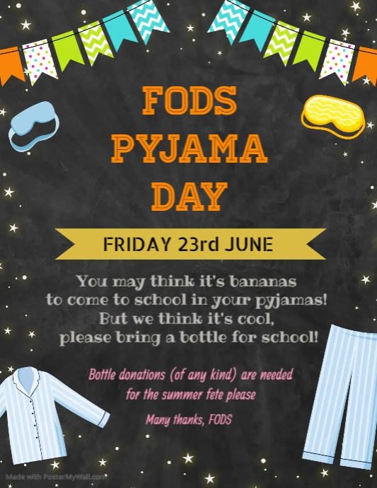 Pajamas Drive Flyer | PosterMyWall
