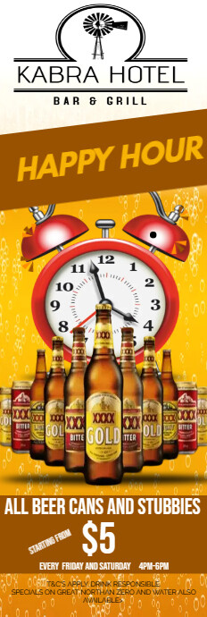 happy hour promo | PosterMyWall