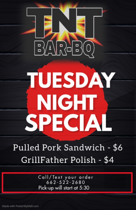 TNT Tuesday special | PosterMyWall