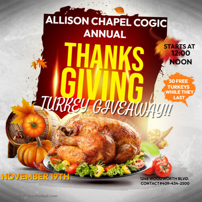 Thanks Giving Flyer | PosterMyWall