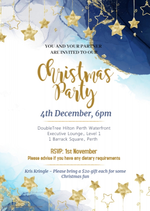 Copy of Abstract theme wedding invitation | PosterMyWall