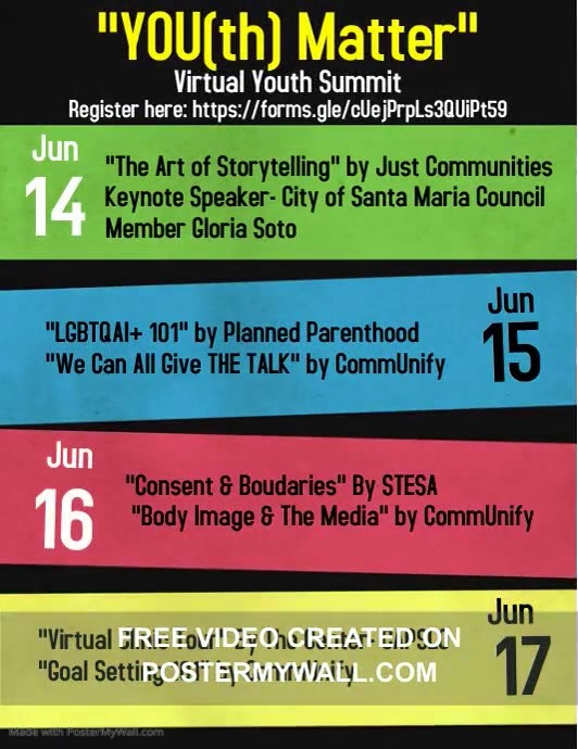 Youth Summit Agenda | PosterMyWall