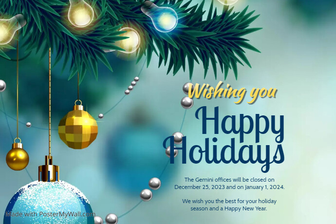 Holiday Office Closure | PosterMyWall