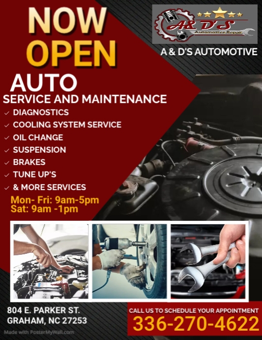 Auto Service and Maintenance | PosterMyWall