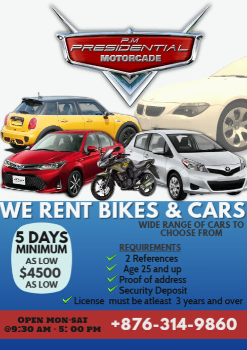 Rent a Car Flyer | PosterMyWall