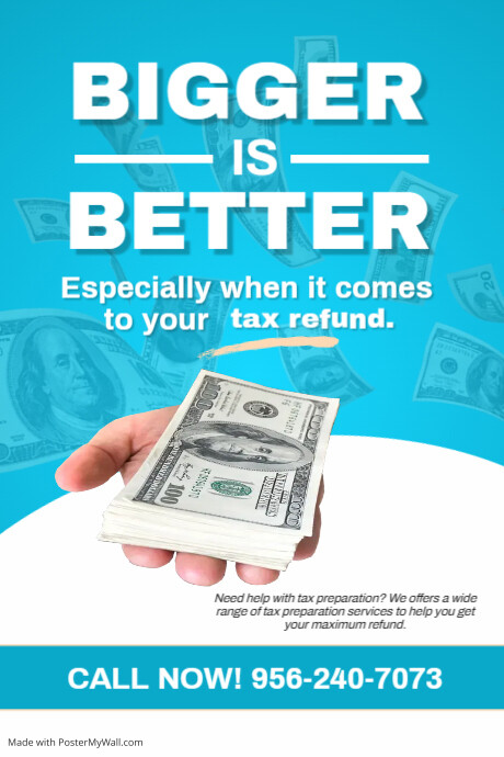 Income Tax Preparation Flyer Template (1) | PosterMyWall