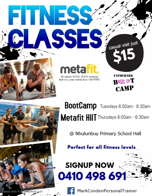 Copy of Kickboxing Classes Flyer | PosterMyWall
