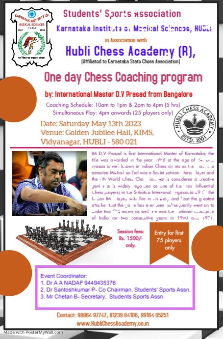 Copy of DV Prasad Coaching-1 | PosterMyWall