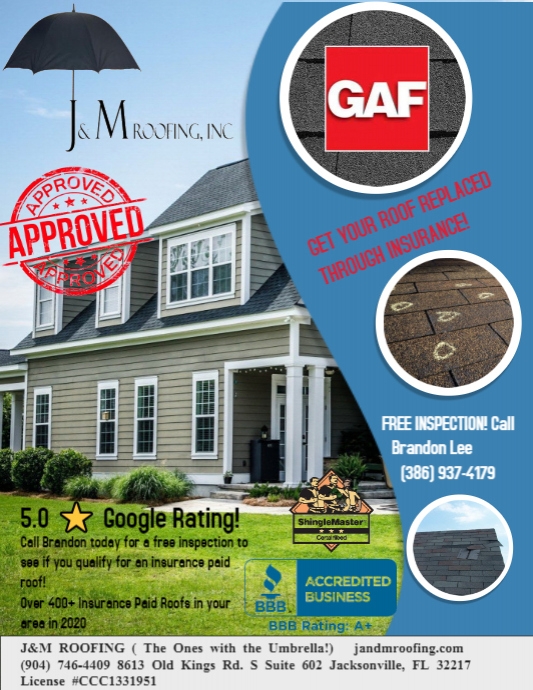 Copy of Copy of Roofing Construction Advertisement Flyer | PosterMyWall