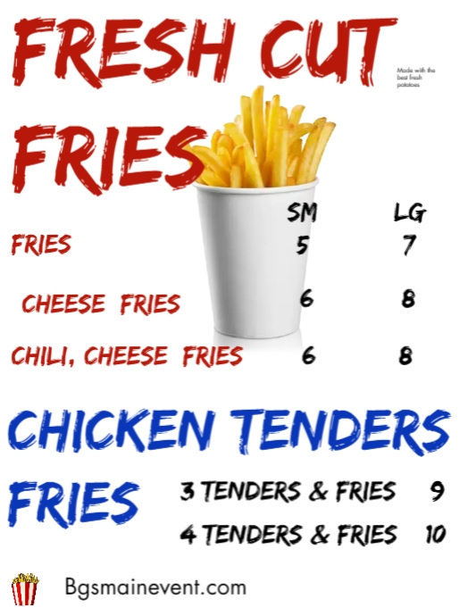 FRENCH FRIES TEMPLATE (1) | PosterMyWall