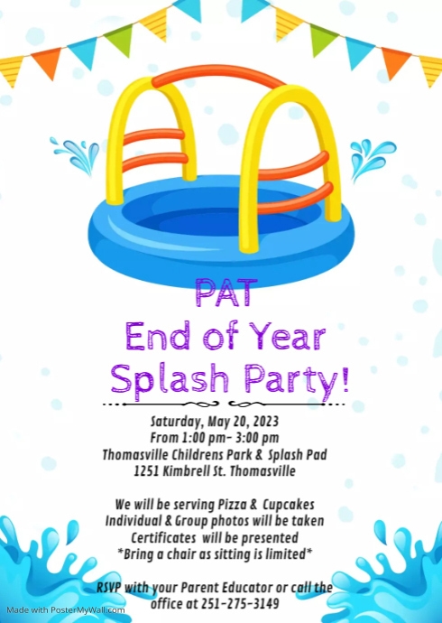 Splish splash waterpark pool party | PosterMyWall