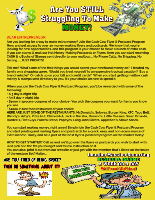 Copy of NEW 2024 [CRAZY CASH COW PROGRAM] (1) | PosterMyWall