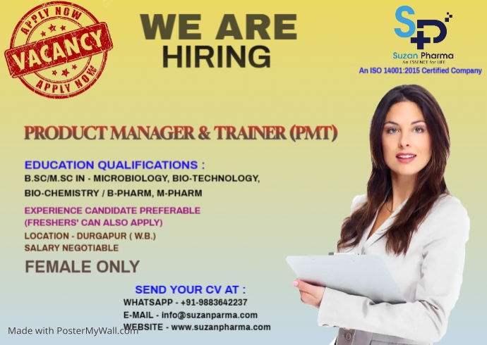 Copy of now hiring ad | PosterMyWall