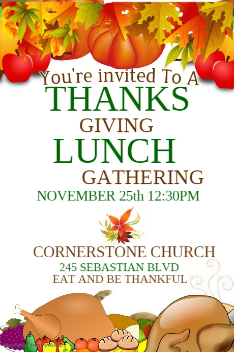 Copy of Thanksgiving Dinner | PosterMyWall