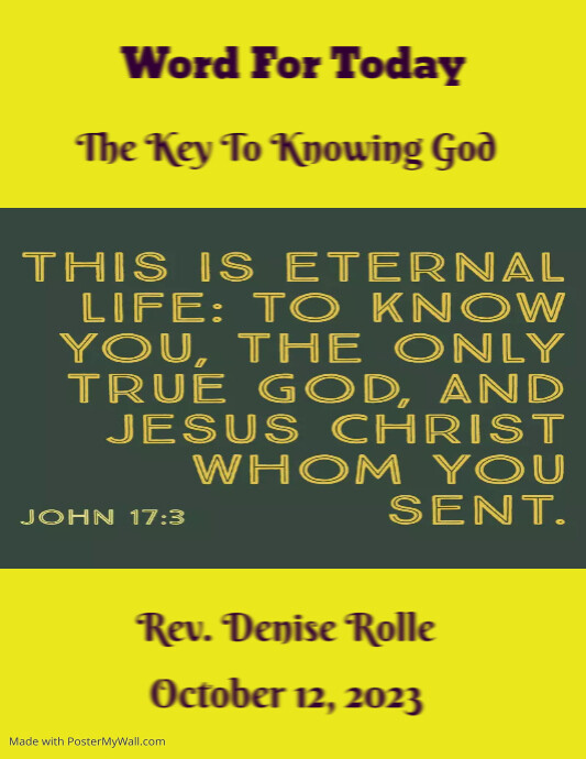 Knowing God | PosterMyWall